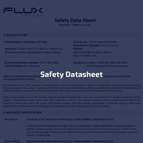 Customer Support for Flux Power Lithium-Ion Batteries | Flux Power