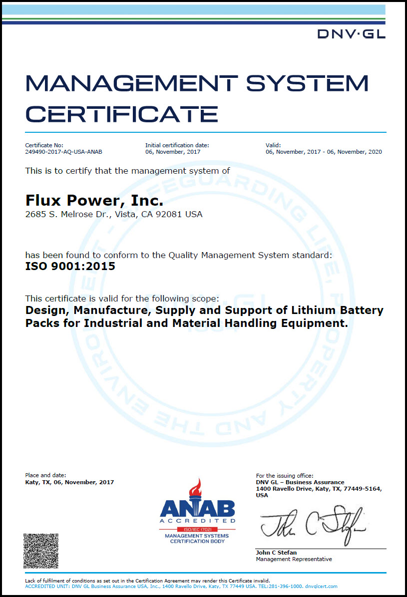 Cutting-Edge Lithium-Ion Battery Technology & Solutions | Flux Power